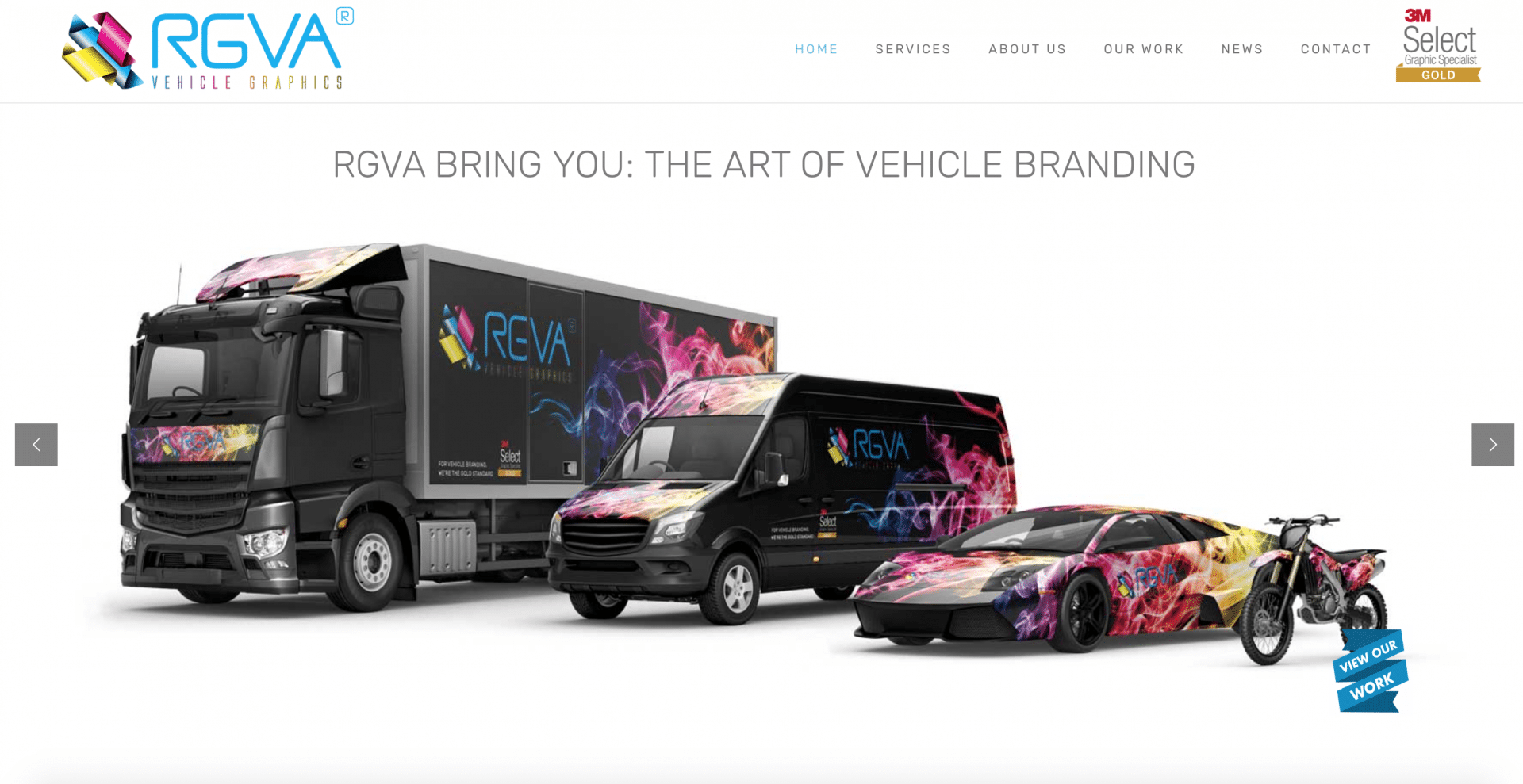 RGVA website - Murri Marketing